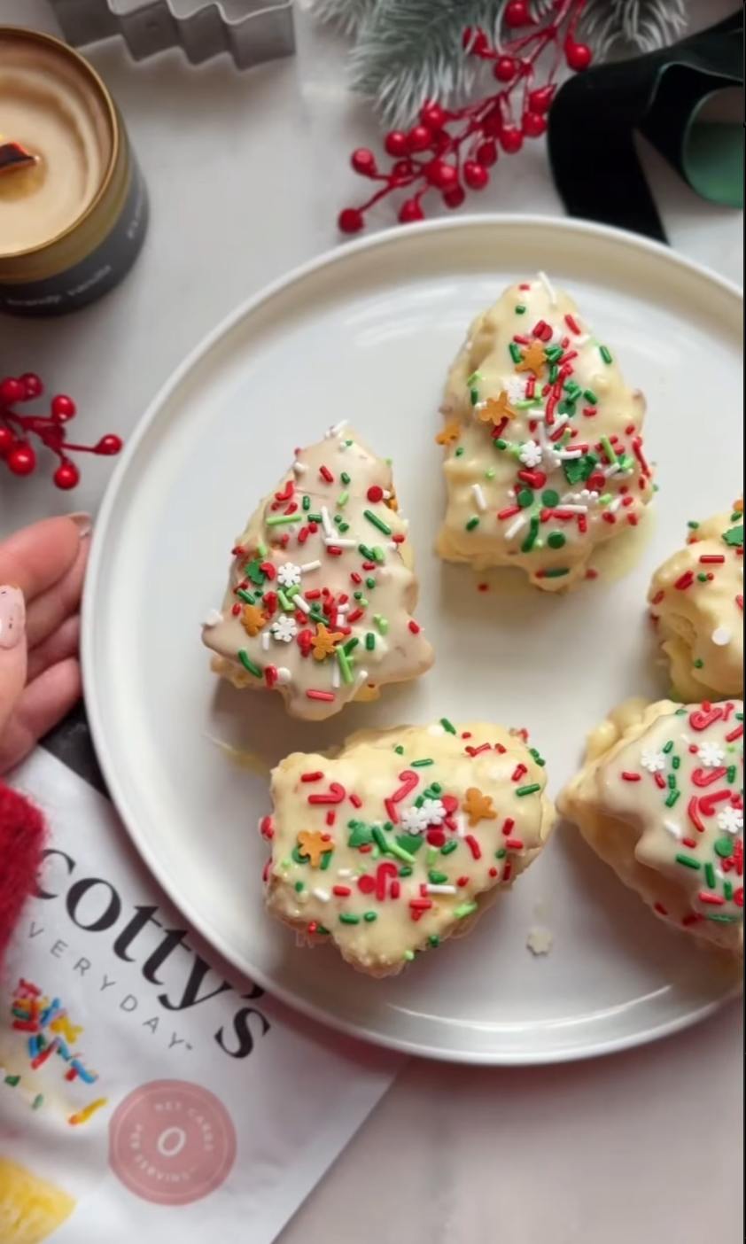 vanilla cake christmas trees — Scottys Everyday