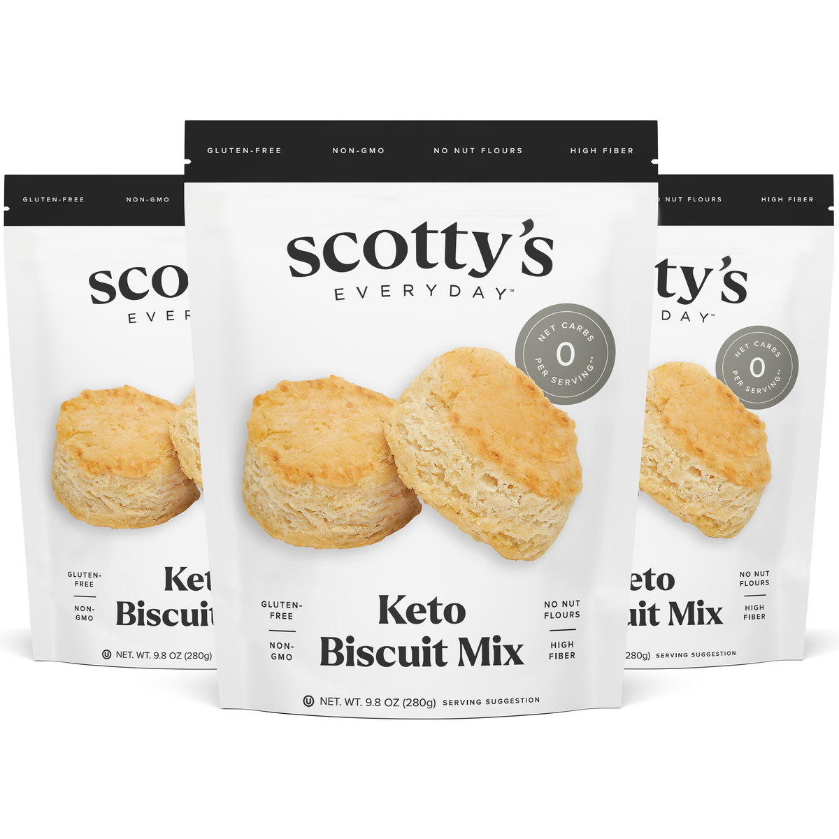 Scotty's Everyday Keto Biscuit Baking Mix (0 Net Carbs), Gluten Free ...
