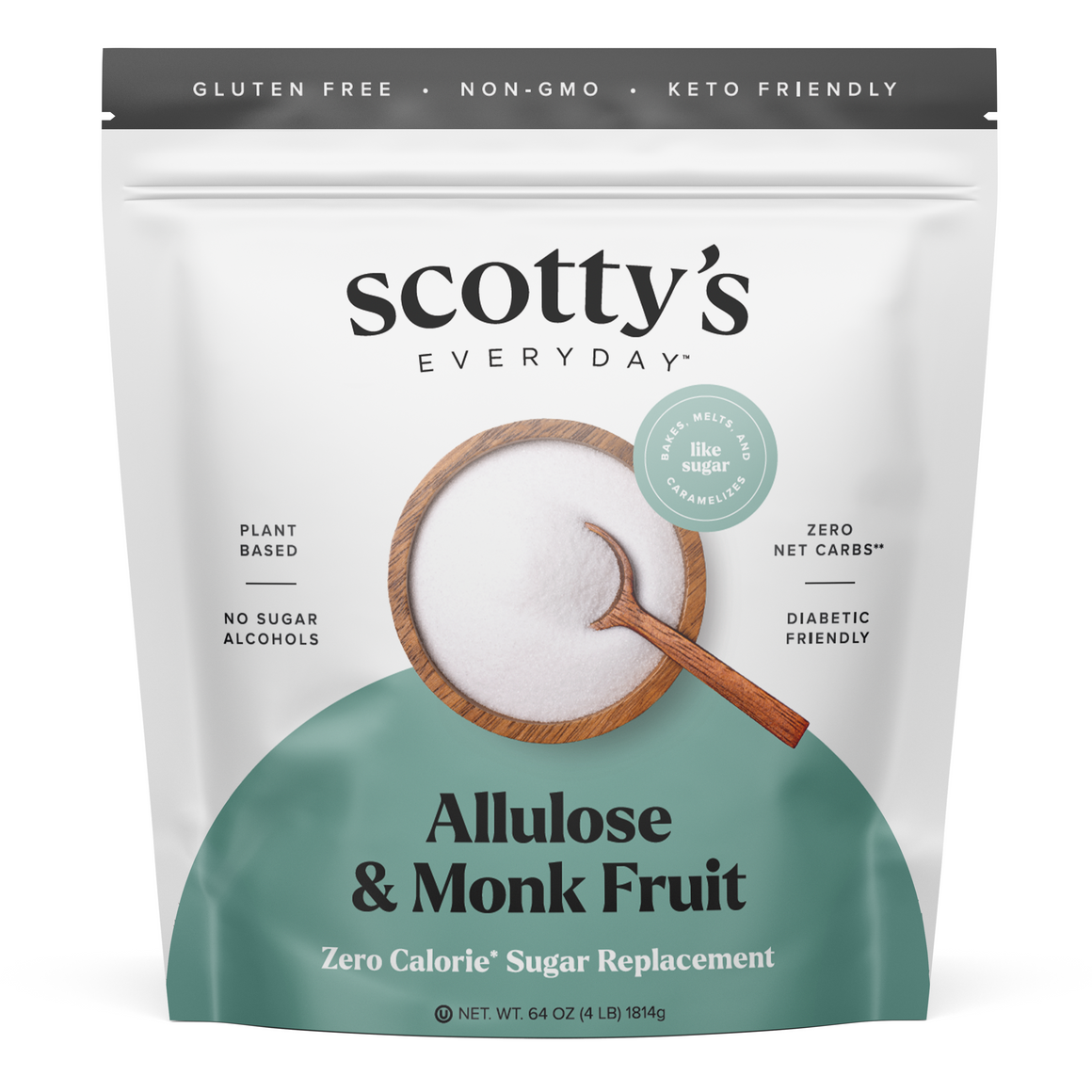 Scotty's Everyday Allulose Sweetener 32-44 Ounce Bag, 100% Keto ...