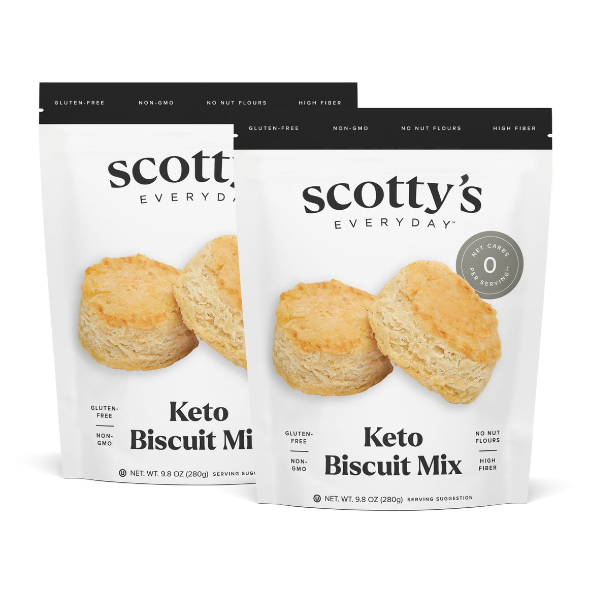 Scotty's Everyday Keto Biscuit Baking Mix (0 Net Carbs), Gluten Free ...